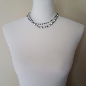Large Ball Chain, 6mm Ball Chain, Big Silver Ball Chain, Large Bead ...