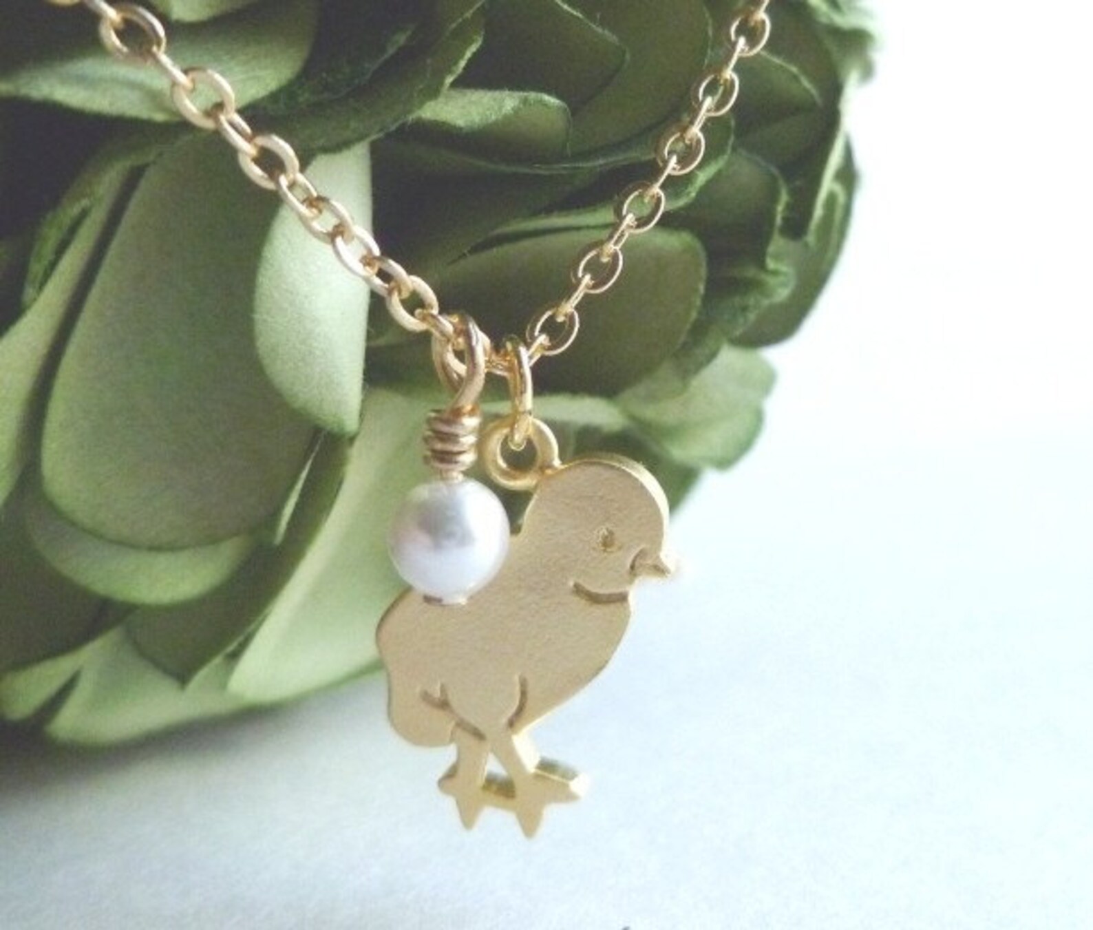 Baby Chick Necklace Chicken Necklace Baby Chicken Necklace | Etsy