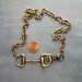 Antique Bronze Snaffle Bit Necklace, Equestrian Necklace, Brass Horse ...
