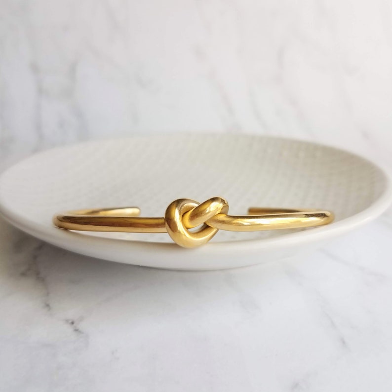 Gold Knot Bracelet Tie the Knot Bracelet Bridesmaid | Etsy