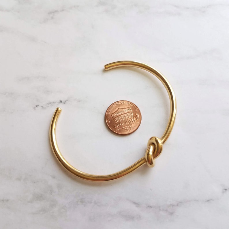 Gold Knot Bracelet Tie the Knot Bracelet Bridesmaid | Etsy