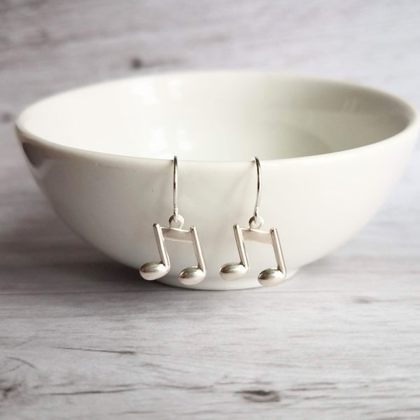 Music Note Earrings - Etsy