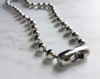 SPHERE Large Ball Chain in Stainless Steel - Etsy