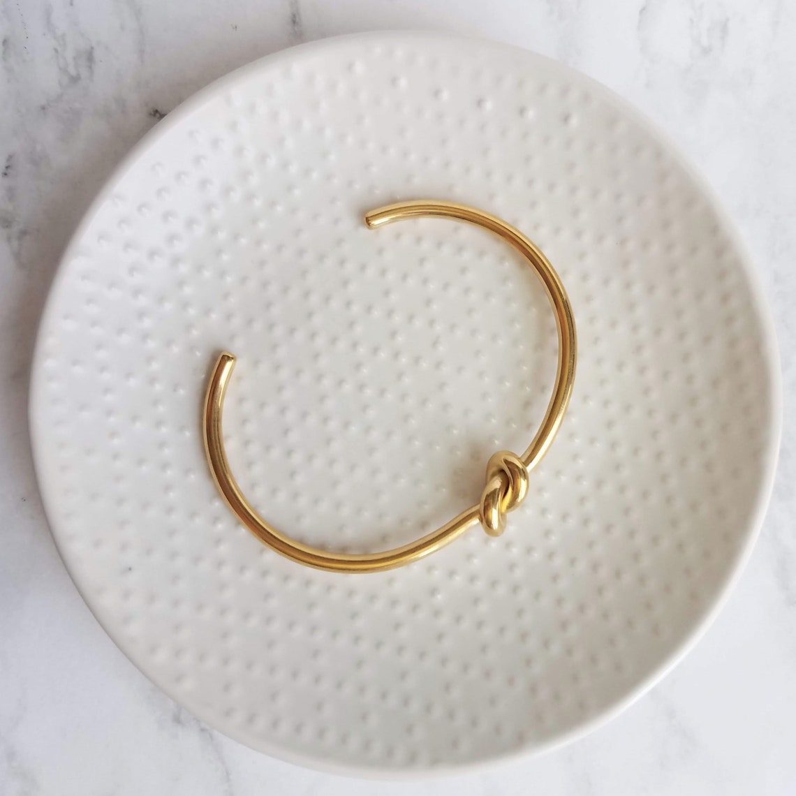 Gold Knot Bracelet tie the knot bracelet bridesmaid | Etsy