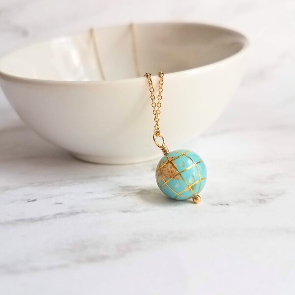 Globe Pendant - Etsy