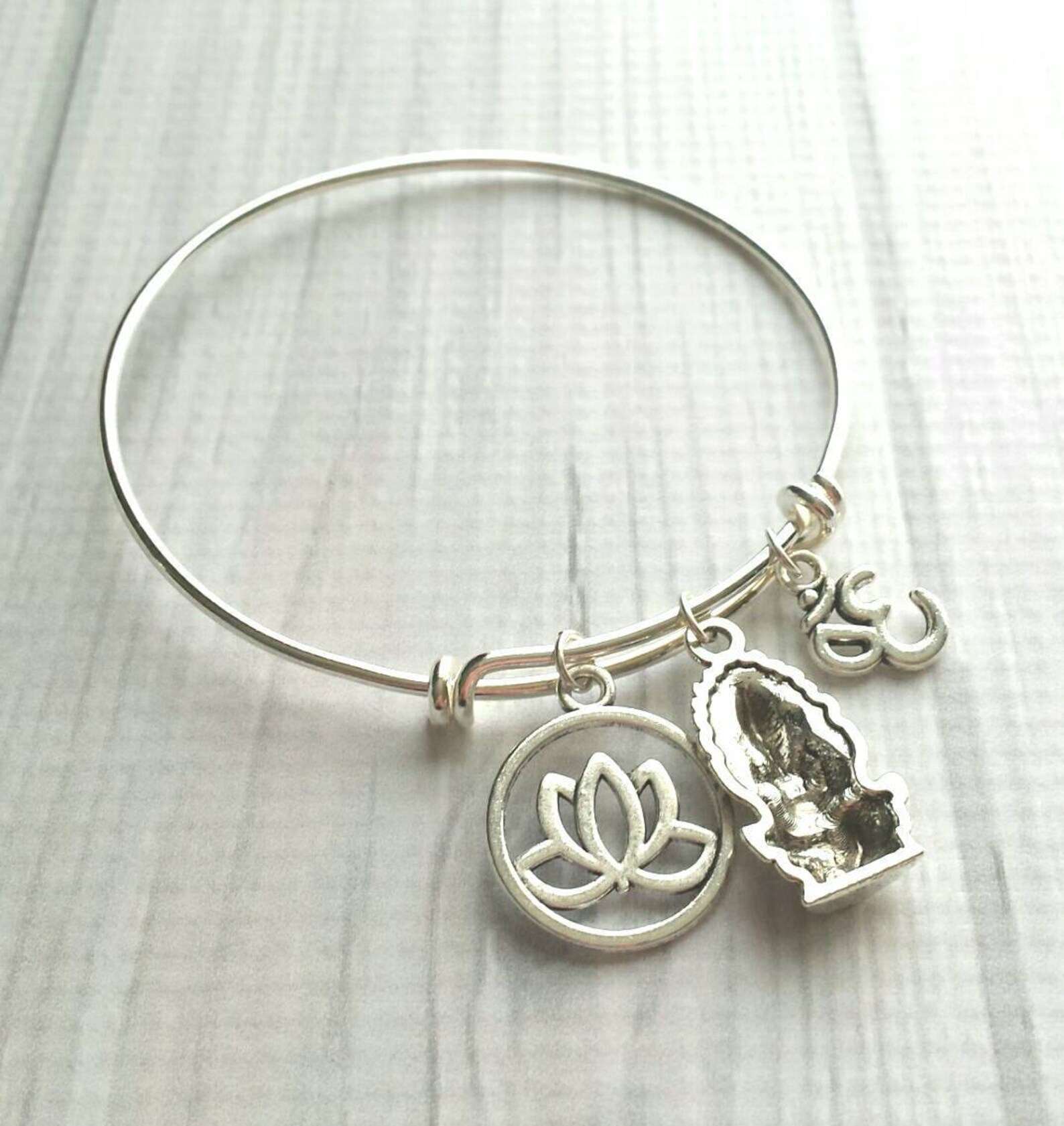 Hindu Bangle Bracelet Yogi Bracelet Silver Bangle Elephant - Etsy