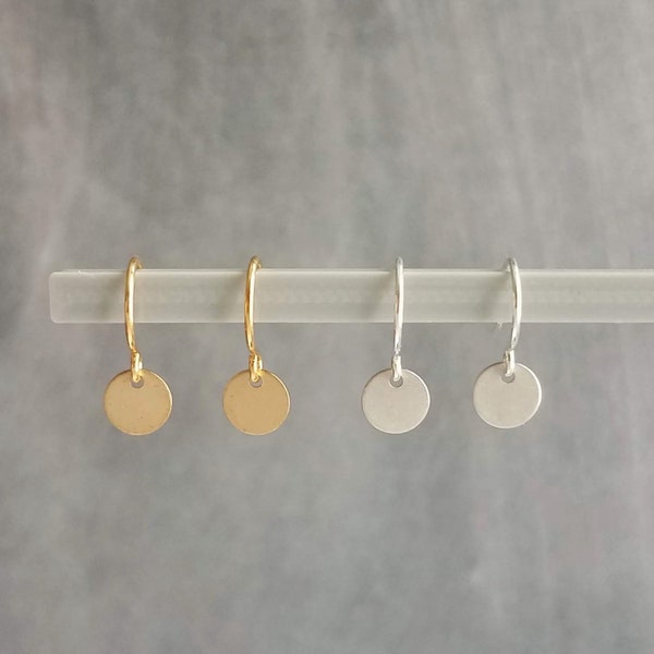 Tiny Dangle Earrings - Etsy