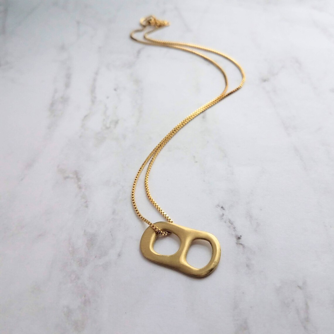 Gold Soda Pop Tab Necklace Tag Necklace Soda Pendant Pop | Etsy