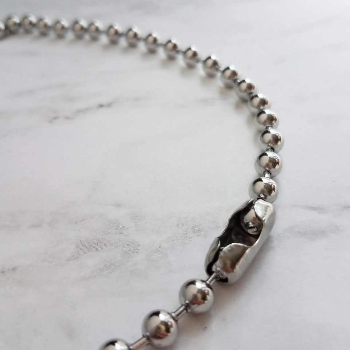 Large Ball Chain 6mm Ball Chain Big Silver Ball Chain Large - Etsy ...