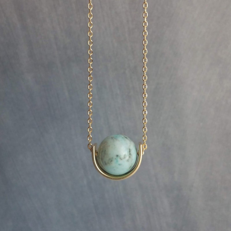 Blue Stone Pendant - Etsy