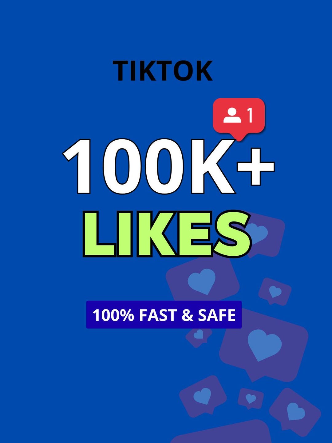 Tiktok 100K Likes Boost – Lifetime Service With Safe Delivery - Etsy