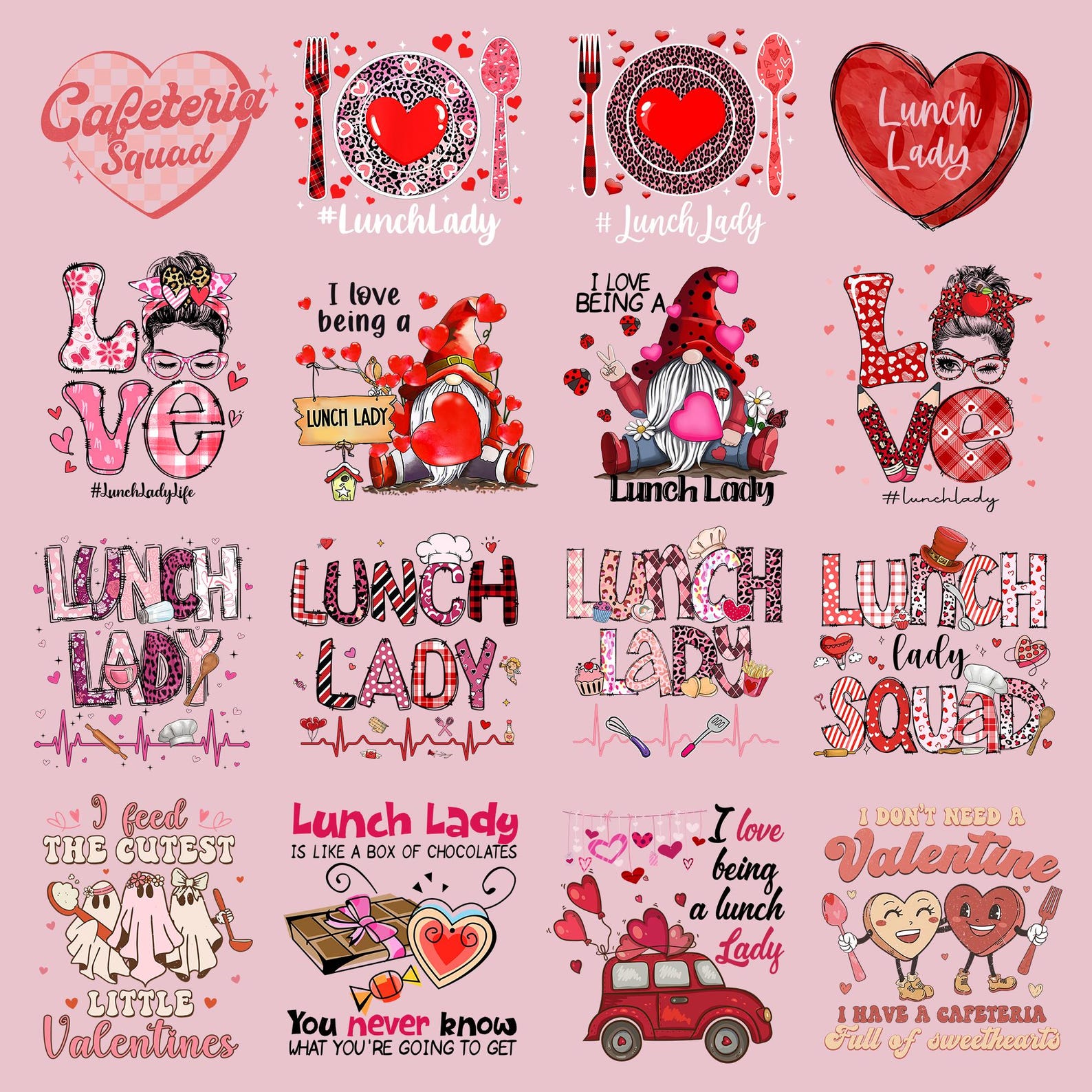 24 Png Valentine Lunch Lady, Cafeteria Squad Valentine Png, Love Messy ...
