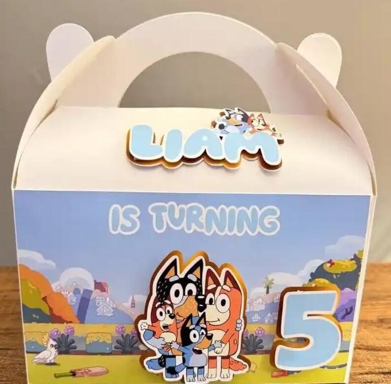 Bluey Birthday Favor Boxes - Etsy