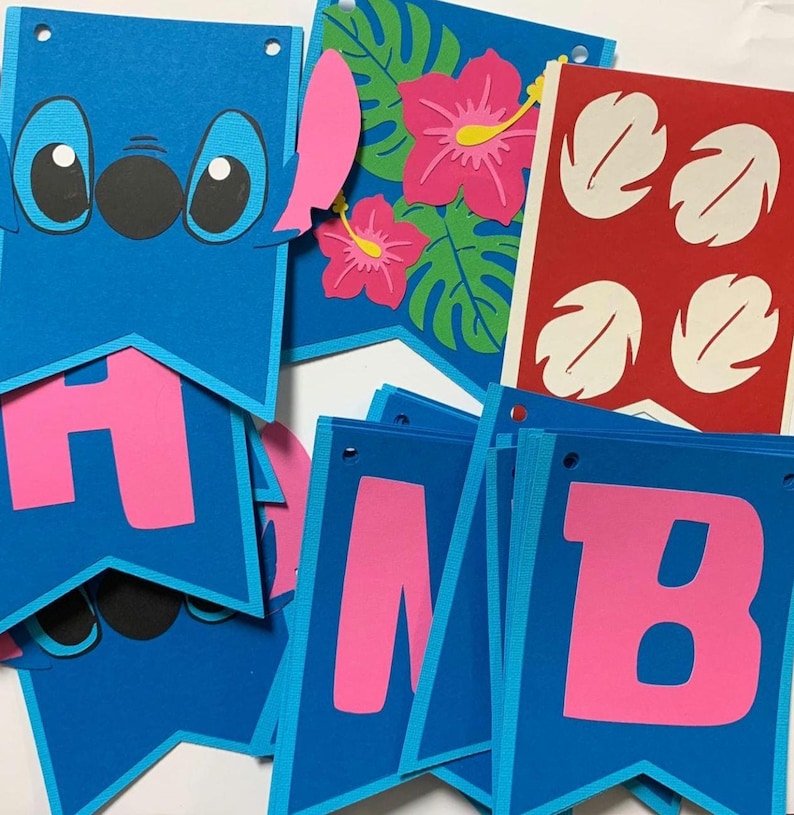 Lilo and Stitch Birthday Banners - Etsy