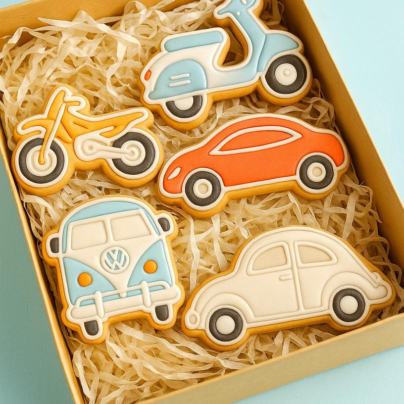 Motorcycle Cookie - Etsy