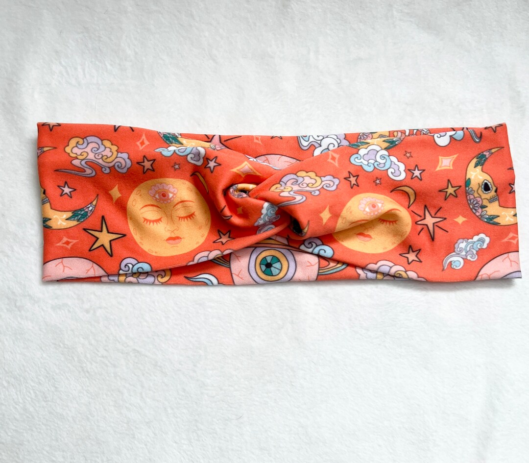Trippy Headbands, Trippy Skull, Trippy Sun, Headband, Adult Headband ...