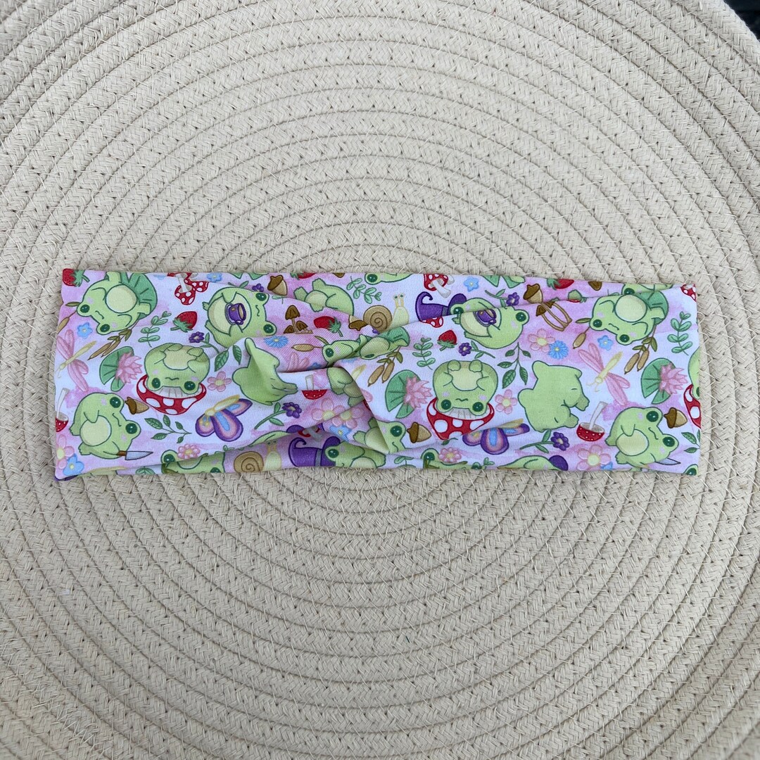 Frog Booty Cuties Headband, Headband, Adult Headband, Knotted Headband ...