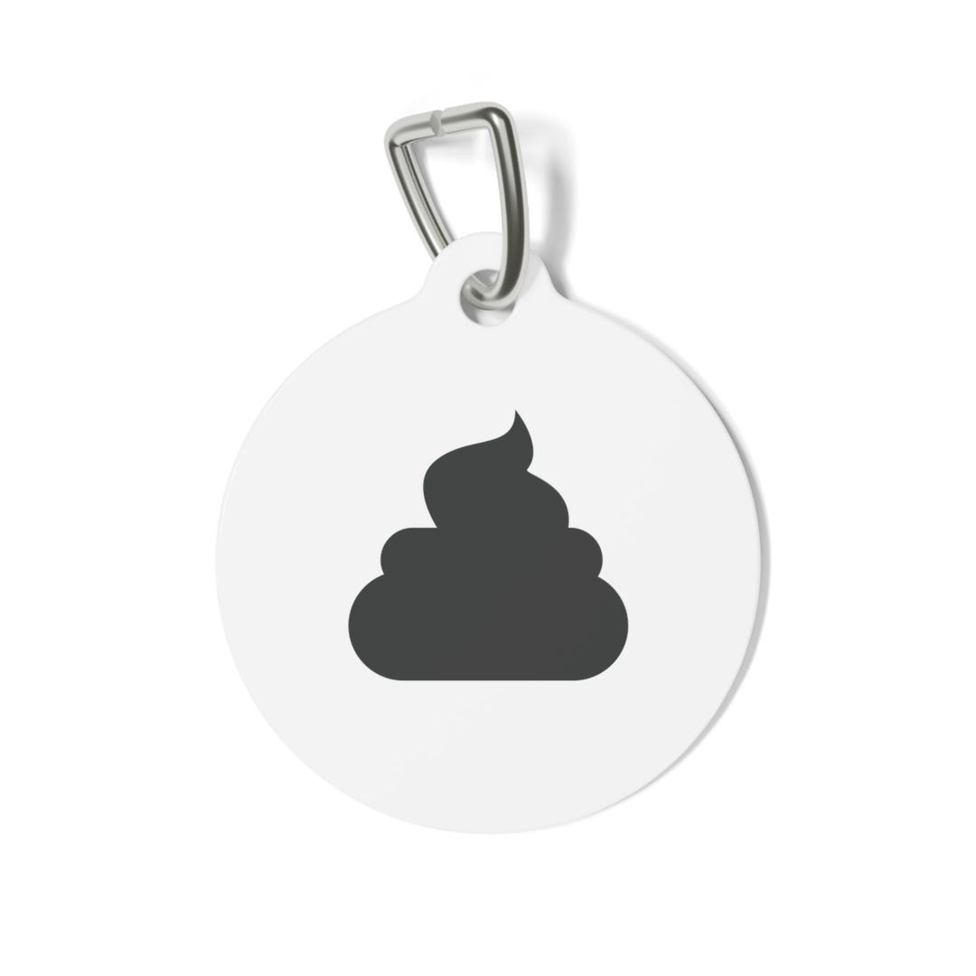 Custom Poop Emoji Pet Tag for the Dog That Gives Zero Shits Ordered Pet ...