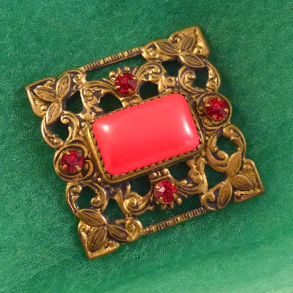 Square Brooch - Etsy
