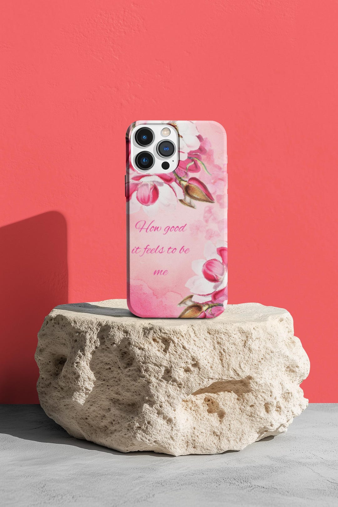 Floral Phone Case - How Good It Feels to Be Me, Cute Floral Phone Cover ...