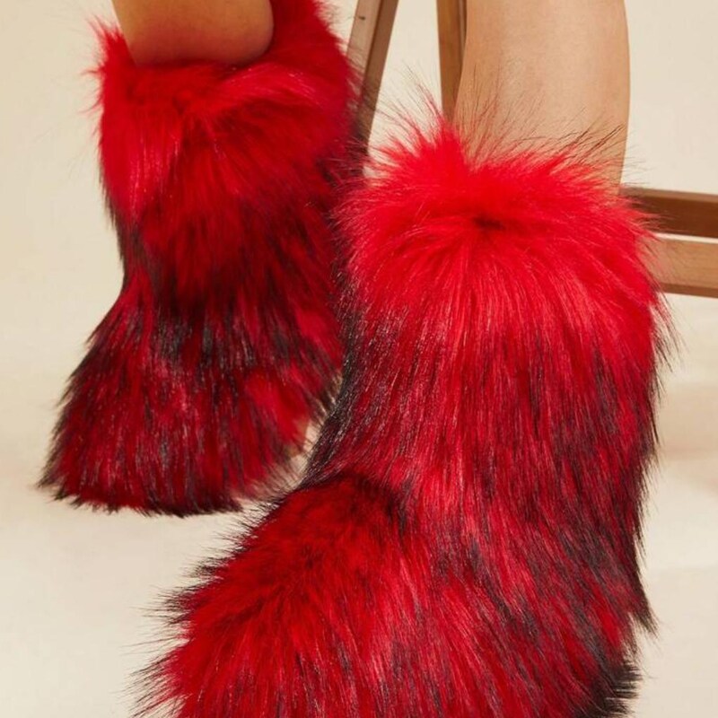 Furry Women Boots - Etsy