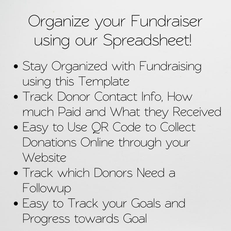 Fundraiser Tracker Spreadsheet Template, Fundraising Template Google ...