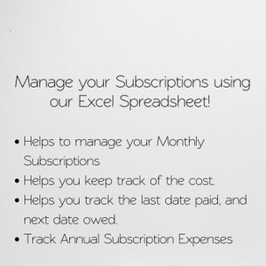 Monthly Subscription Tracker Google Sheets, Monthly Subscription ...