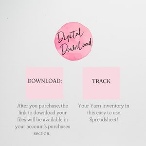 Yarn Inventory Tracker Excel Spreadsheet, Yarn Organizer Worksheet ...