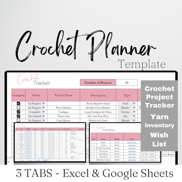 Template Crochet Project - Etsy