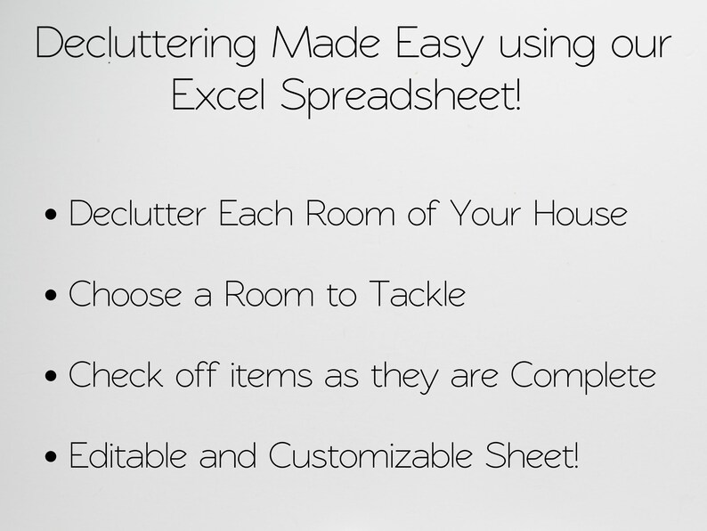 Digital Declutter List, Decluttering Checklist, Decluttering List ...