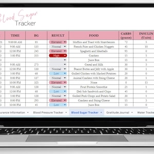 Health Tracker Template Excel Spreadsheet, Health Planner Google Sheets ...