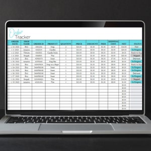 Business Order Tracker Template, Order Tracker Google Sheets, Order ...