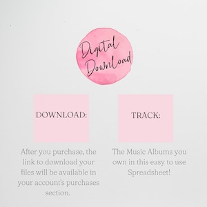 Music Collection Tracker Excel Spreadsheet, Music Tracker Google Sheets ...