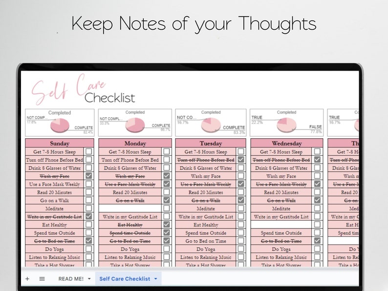 Health Tracker Template Excel Spreadsheet Health Planner - Etsy