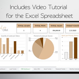 Sales Management Template Excel Spreadsheet Sales Manager - Etsy
