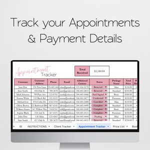 Photography Business Planner Bundle Spreadsheet Template, Photographer ...