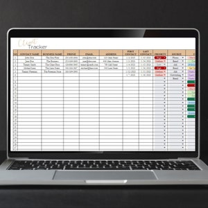 Client Tracker Small Business Template, Client Tracking Sheet, Client ...