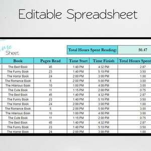 Reading Tracker Spreadsheet, Reading Tracker Google Sheets, Book ...
