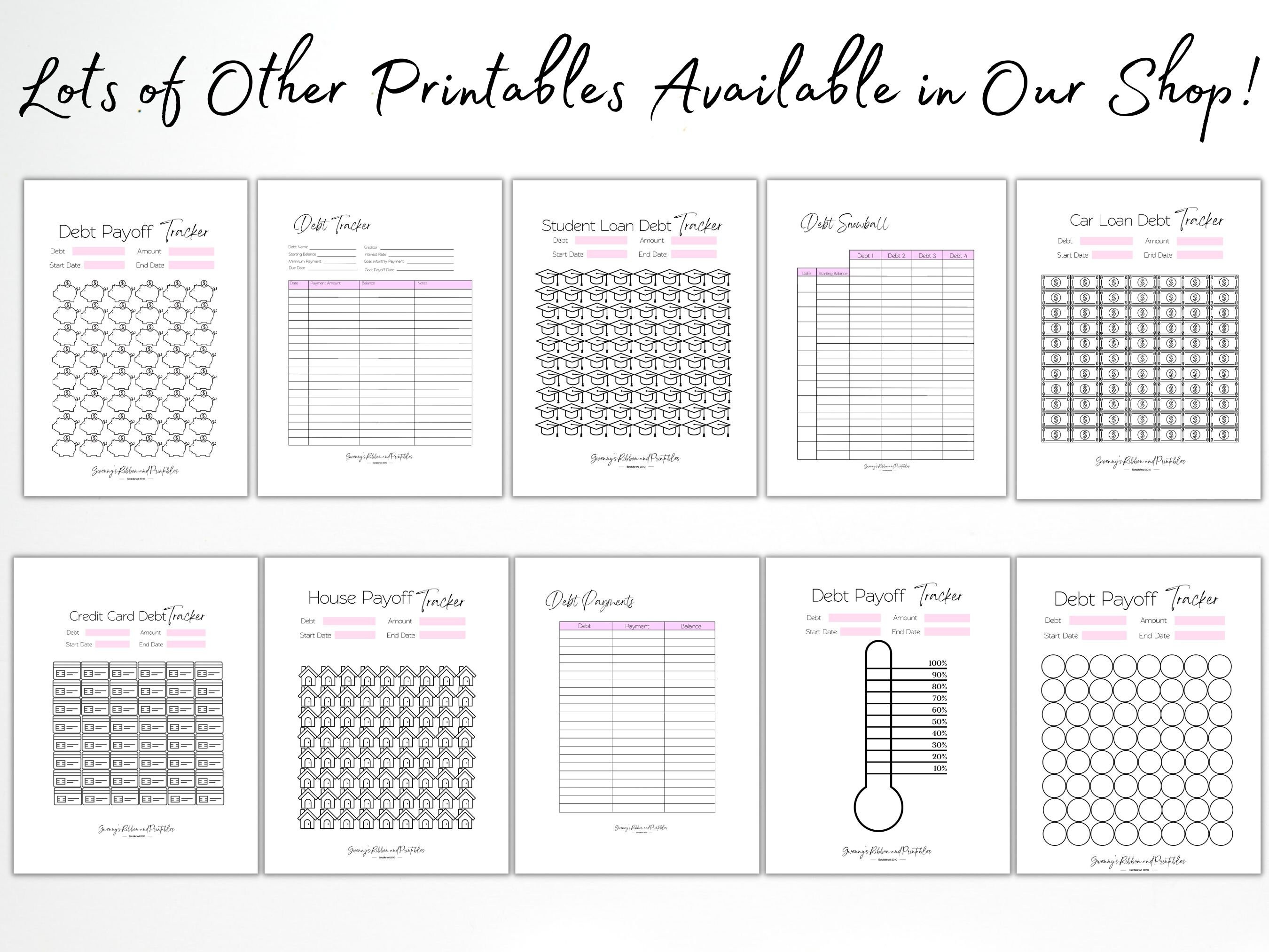 Spending Tracker Template, Spending Tracker Printable, Spending Tracker ...