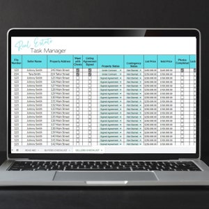 Real Estate Transaction Tracker, Realtor Checklist, Realtor Tracker ...