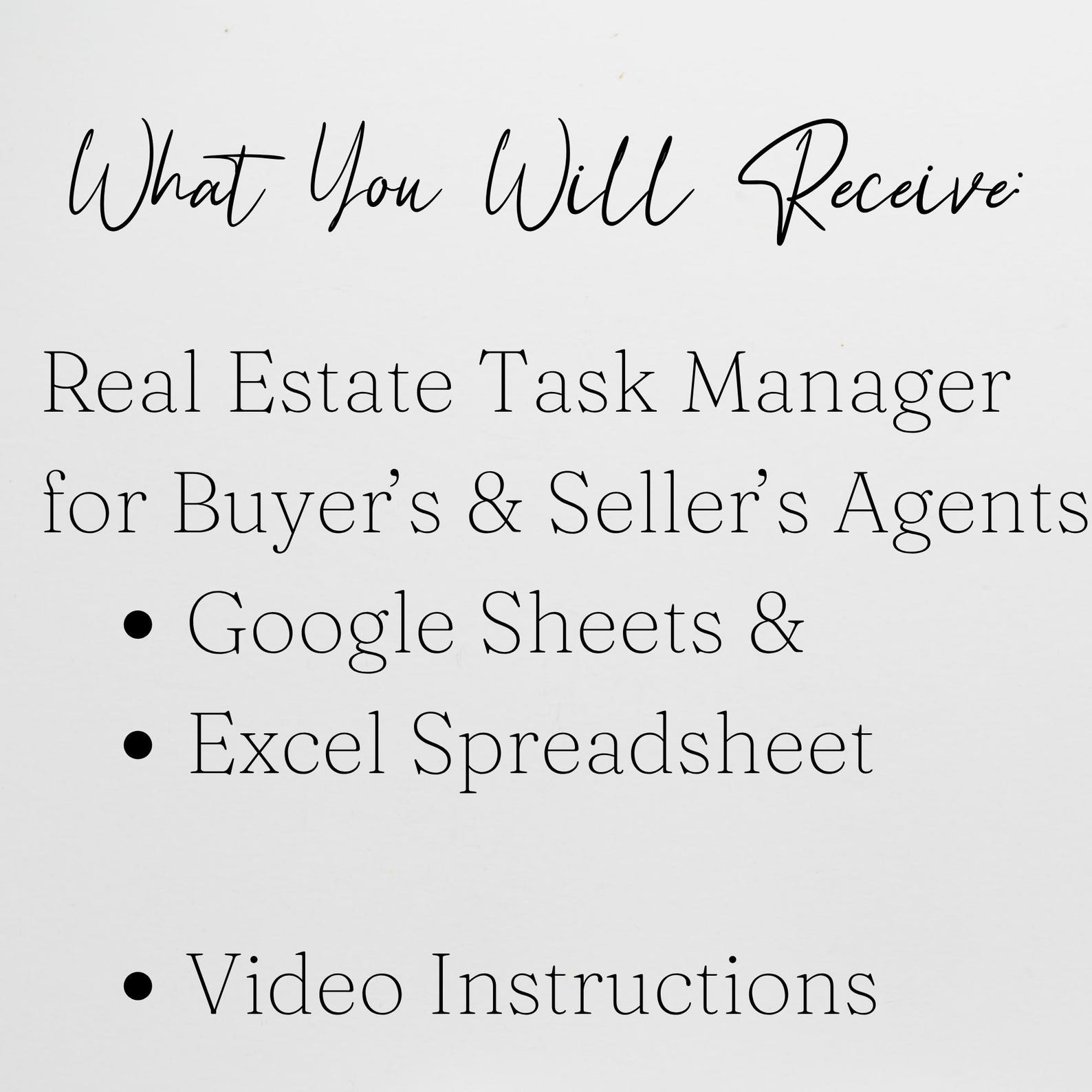 Real Estate Excel, Real Estate Templates, Realtor Template, Task ...