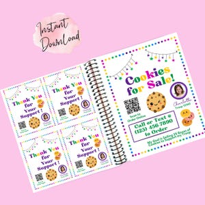 Cookie Template Bundle, Cookie Booth Poster, Girl Troop Thank You ...