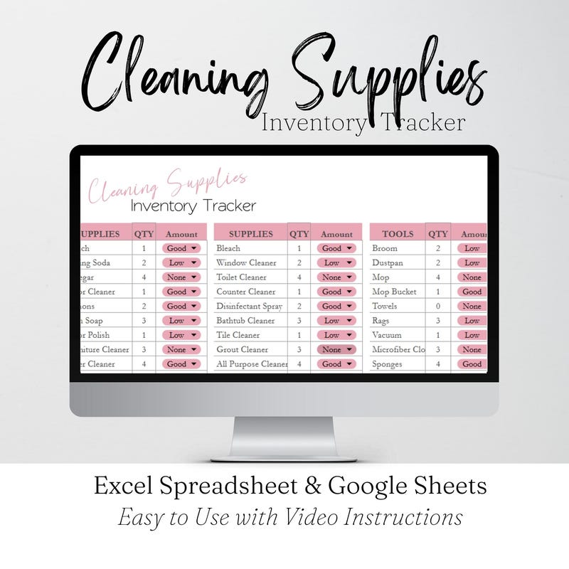 Inventory Cleaning Supply - Etsy