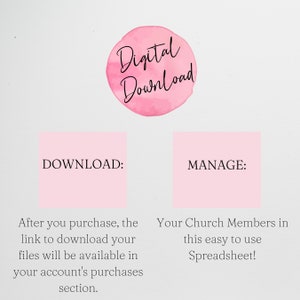 Church Membership Directory Template Excel Spreadsheet, Church ...