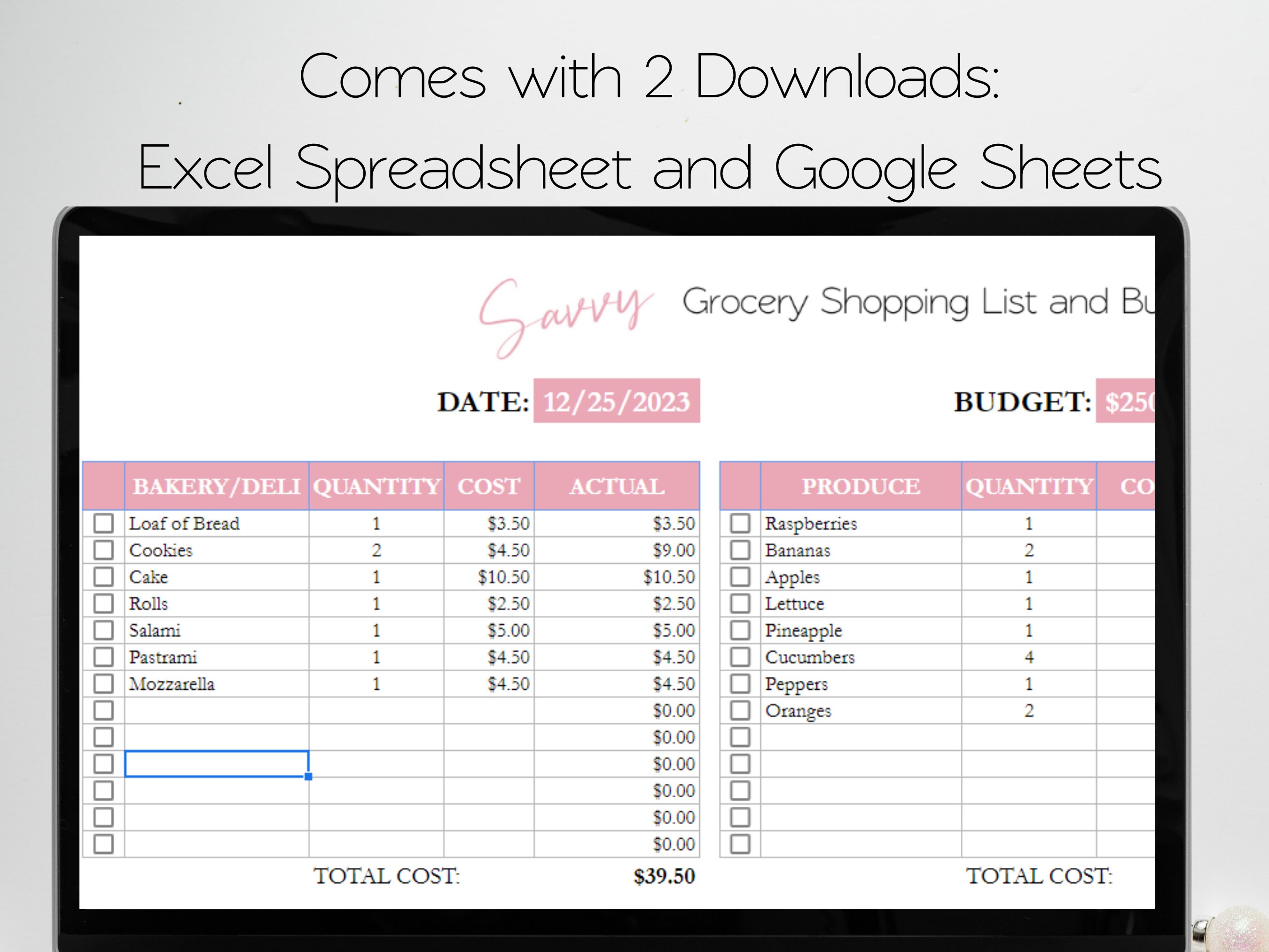 Grocery Budget Spreadsheet Grocery Shopping List Template - Etsy Grocery Budget Spreadsheet Grocery Shopping List Template - Etsy