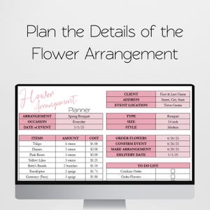 Flower Shop Business Templates, Florist Business Planner, Floral ...