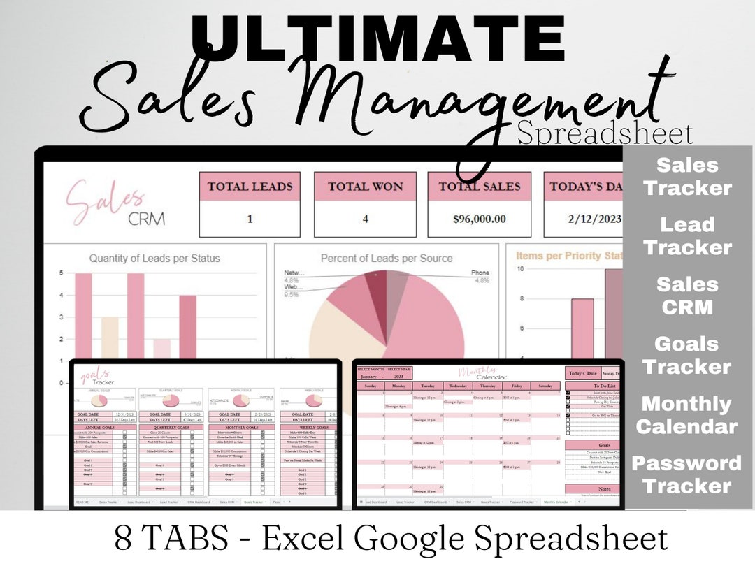 Sales Manager Template Excel Spreadsheet, Sales Account Planning ...