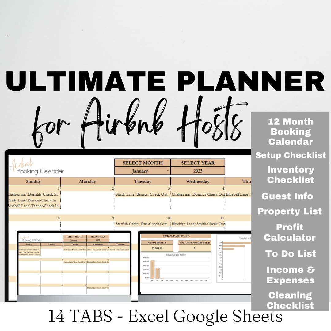 Vacation Rental Host Bundle, Short Term Rental Property Template ...