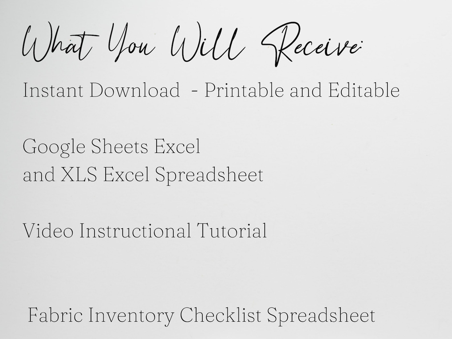 Fabric Inventory Tracker Excel Spreadsheet Sewing Organizer - Etsy