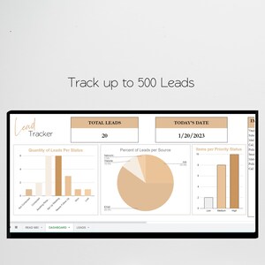 Lead Tracker Google Sheet, Lead Tracking Spreadsheet, Lead Tracker ...